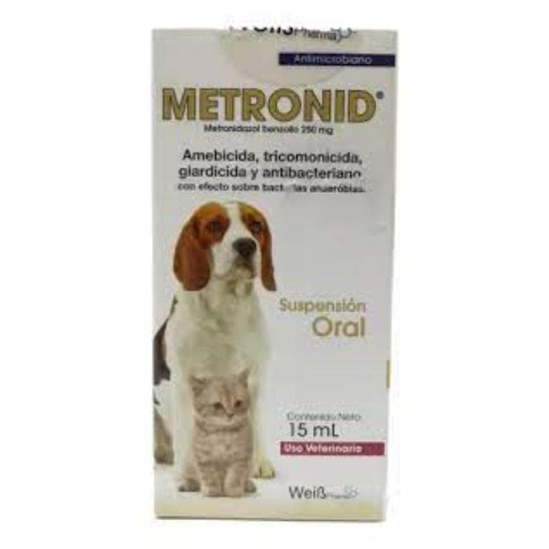 Metronid - Metronidazol Benzoilo 250mg - WEISS PHARMA | Laika Mascotas